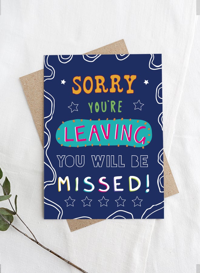 Share the Love Sorry You’re Leaving Farewell Greeting Card – Goodbye ...
