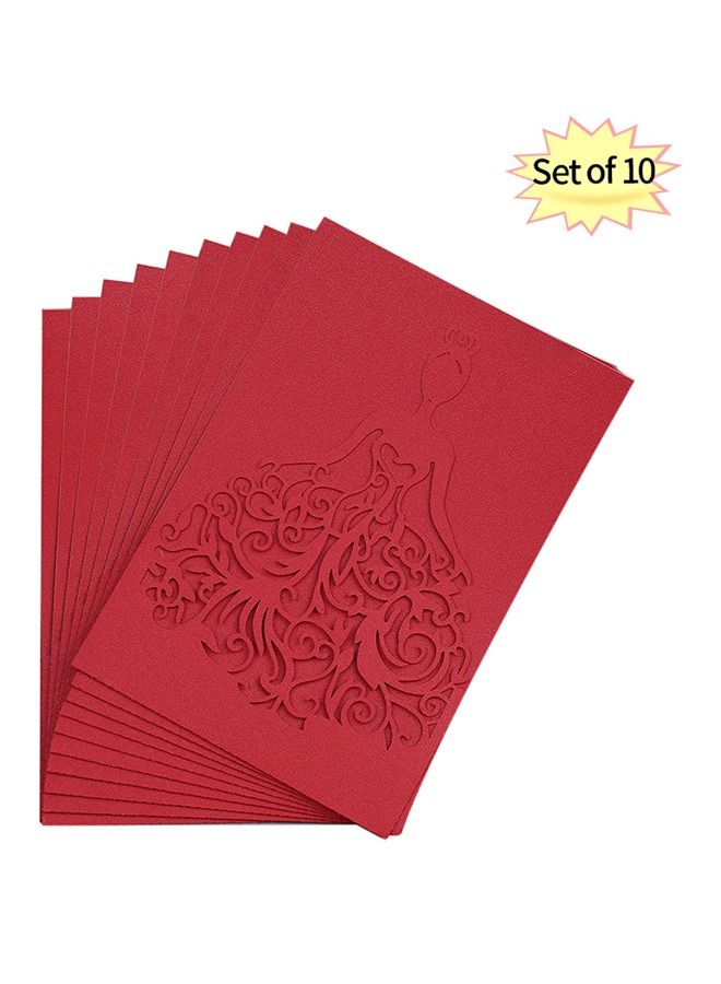 Generic 10-Piece Invitation Card Set | Best Price KSA | Riyadh, Jeddah