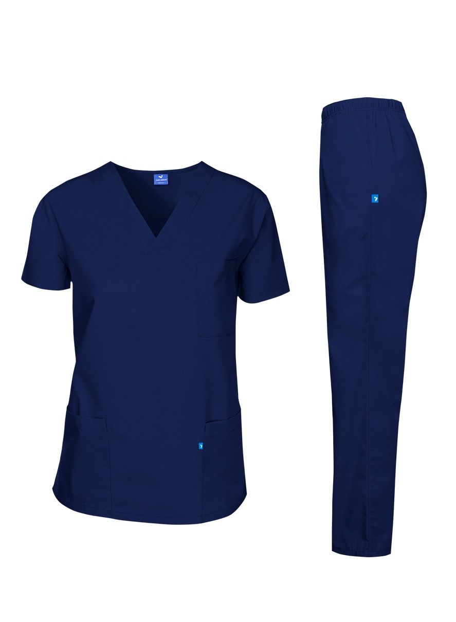 just adore Medical Scrub Suit for Men and Women Navy Blue | Best Price ...