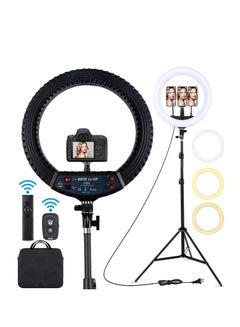 JAJEEK 18 Inch LED Ring Light with Tripod Stand – Dimmable for Studio ...