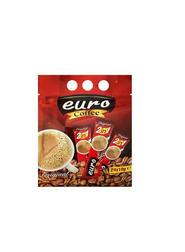 Generic Pack of 2x24 Sachets Euro Instant Coffee, 2 In 1 Original ...