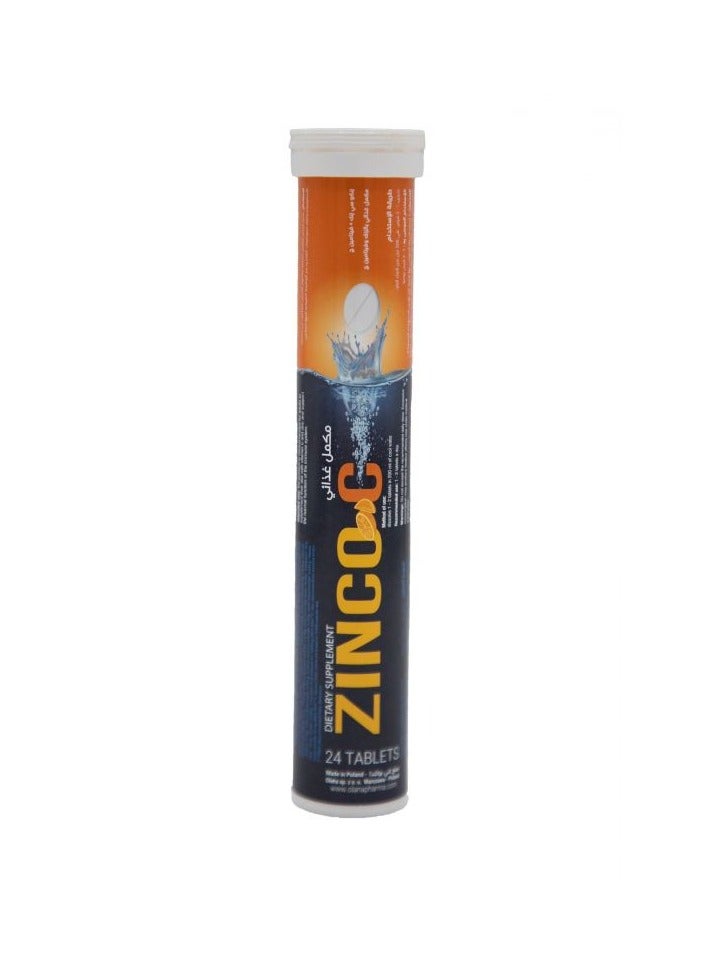 ZINCO Vitamin C 1000 mg 24 Effervescent Tablets | Best Price KSA ...