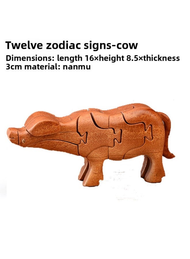 12 Zodiac Luban Lock Building Blocks Removable Luban Full Set Of Falcon ...