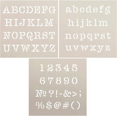 ivana's Ivana's Typewriter Font Letter Stencil | Alphabet Stencils for ...