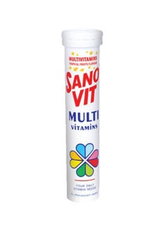 Sanovit Multivitamins - 20 Effervescent Tablets Tropical Fruit Flavour ...