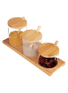 Generic Set of 3 Seasoning Box Set, Salt Sugar Container Set with ...