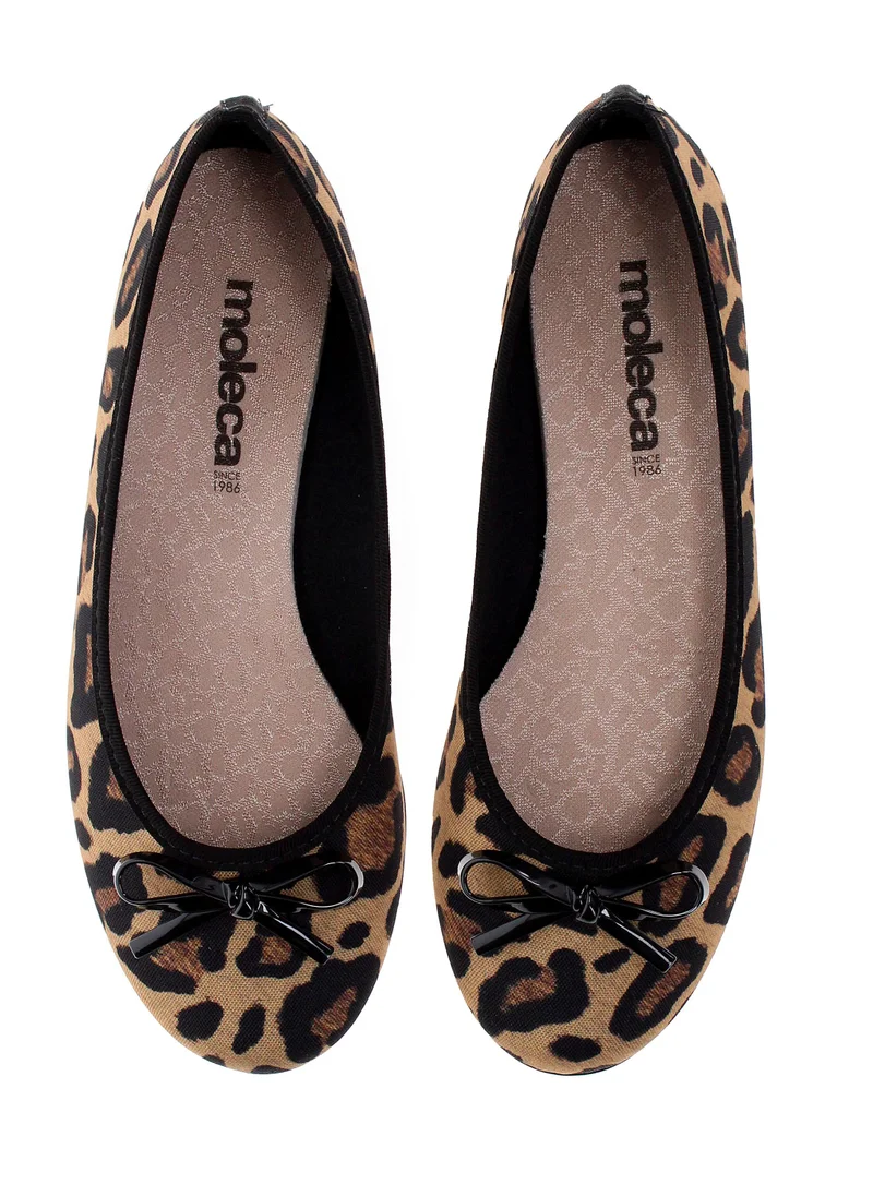 MOLECA Brown Ballerina Shoes for Girls – Comfortable Slip-On Flats with ...