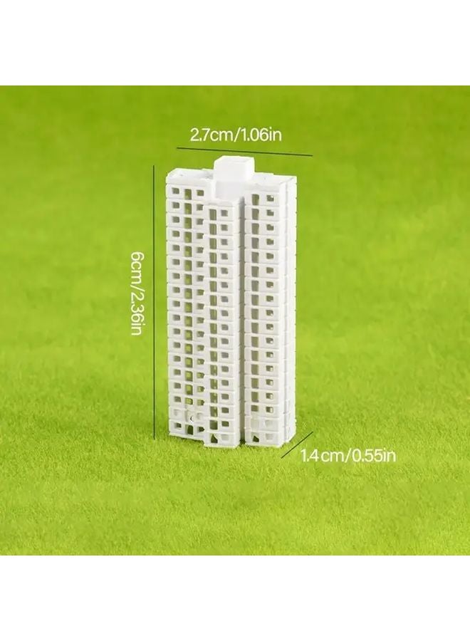 Generic 1 800 Scale 18 Storey White Plastic Apartment Building Model ...