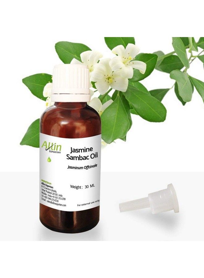 Allin Exporters Jasmine Sambac Oil 100% Pure Natural & Undiluted 30 Ml ...
