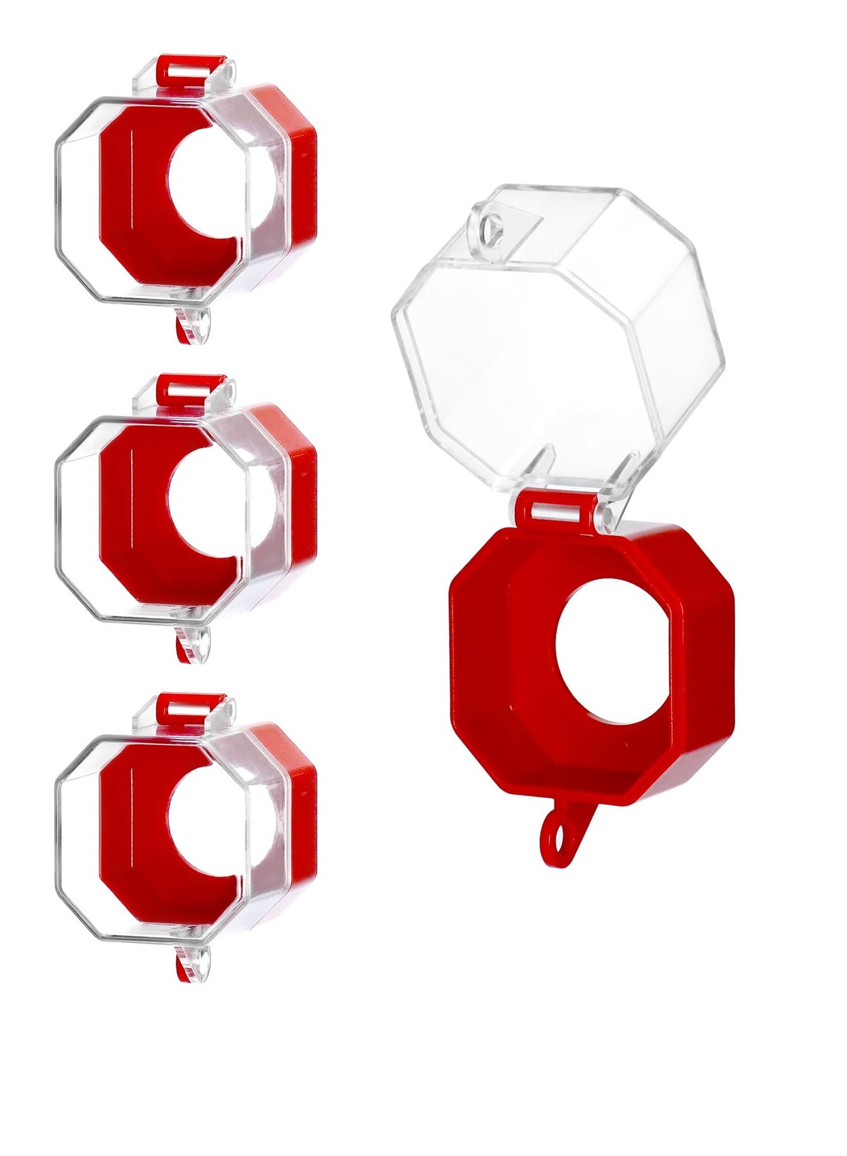 SYOSI Emergency Stop Button Cover, 4 Pack Plastic Switch Cover ...