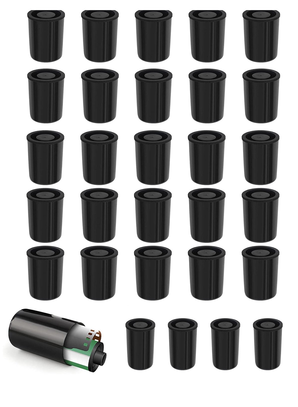 KASTWAVE 30Pcs 35mm Film Cannisters for Science Plastic Film Canister ...
