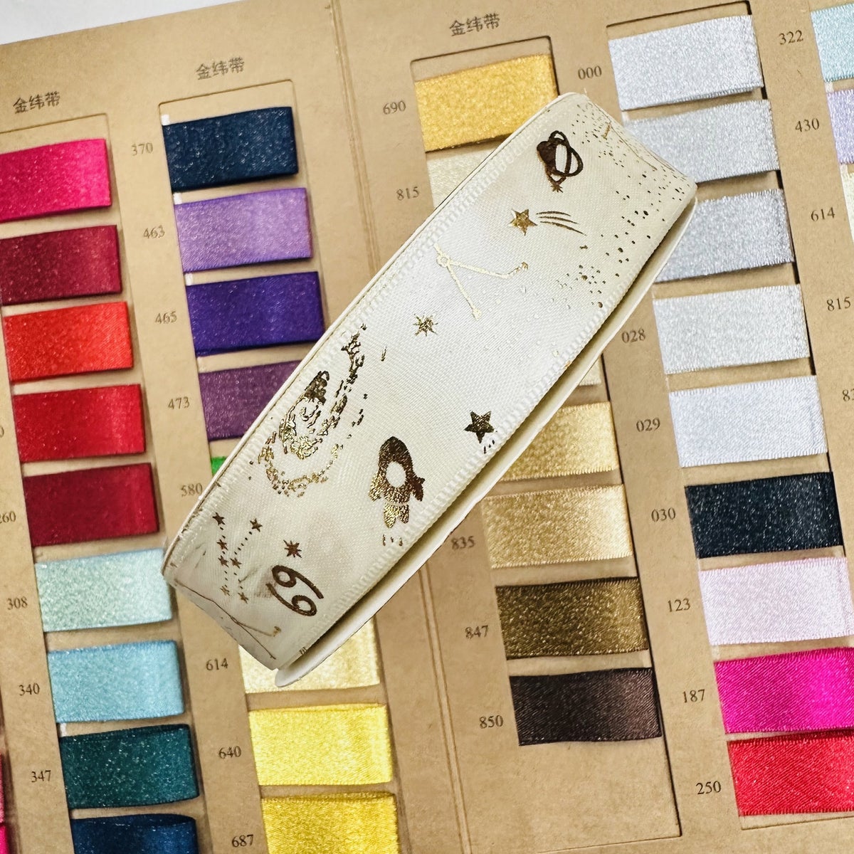 Generic 2.5Cm Korean Version Of Thermosetting Bronzing Star Polyester ...