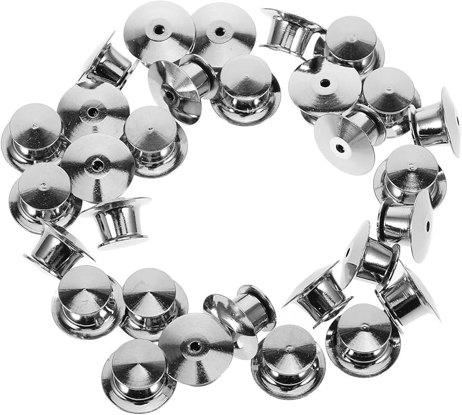 Generic 30Pcs Metal Locking Pin Backs for Badges Name Tags Uniforms and ...