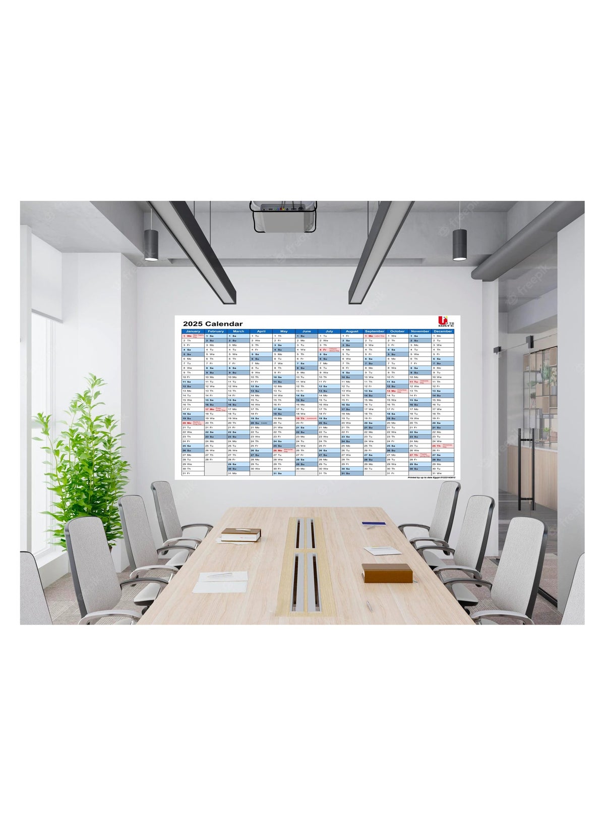 Generic 2025 WALL COLORED CALENDAR | Best Price Egypt | Cairo, Giza