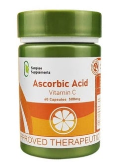 Simplee Supplements Ascorbic Acid-Vitamin C Supplement ,60 Capsules Egypt | Cairo, Giza