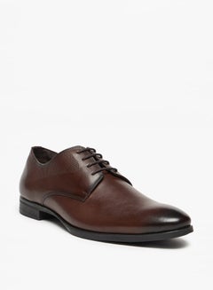 LBL by Shoexpress Solid Derby Shoes with Lace-Up Closure UAE | Dubai ...