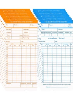 Terabyte 200PCS Time Cards for Employees – 2 Sided Time Cards for ...