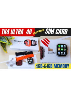 Generic Tk4 Ultra Sim Watch Smartwatch 4G Wifi Sim Tiktok, Facebook ...