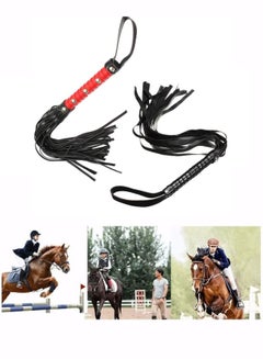 Generic 2 Pcs Leather Horse Whip Set Leather Whip for Horses Whip for ...