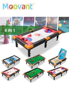 Moovant 6 in 1 Sports Table Games for Kids Mini Tabletop Board Game ...