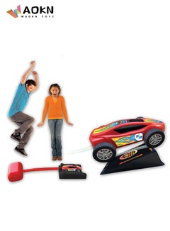 WAOKN Stomp Racers STEM Air Powered Toy Car Blaster and Ramp Red KSA ...