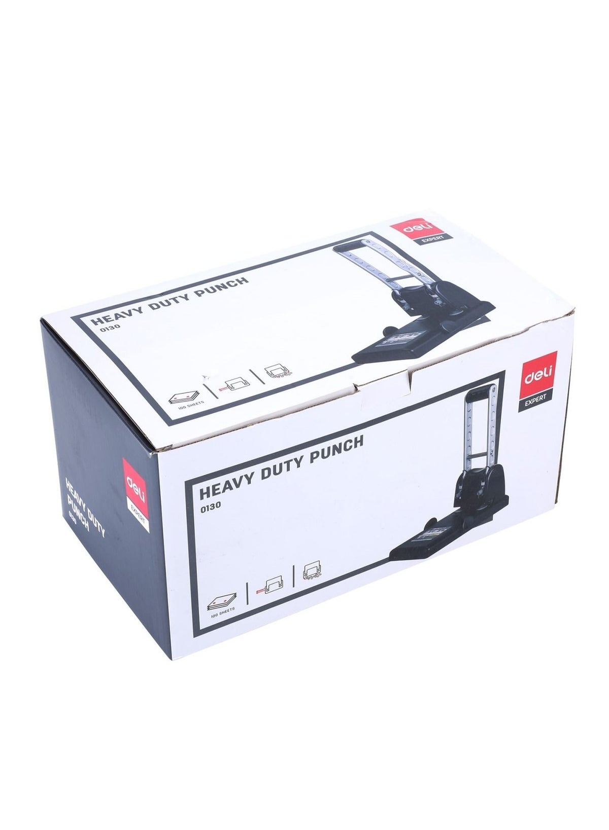 Deli 100-Sheet Capacity Heavy Duty Punch Black | Best Price KSA ...