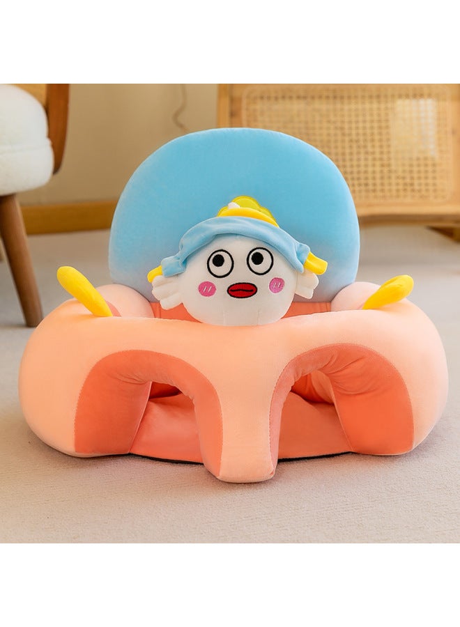 Generic Cartoon Infant Learning Sofa Children Anti-fall Back Seat Baby ...