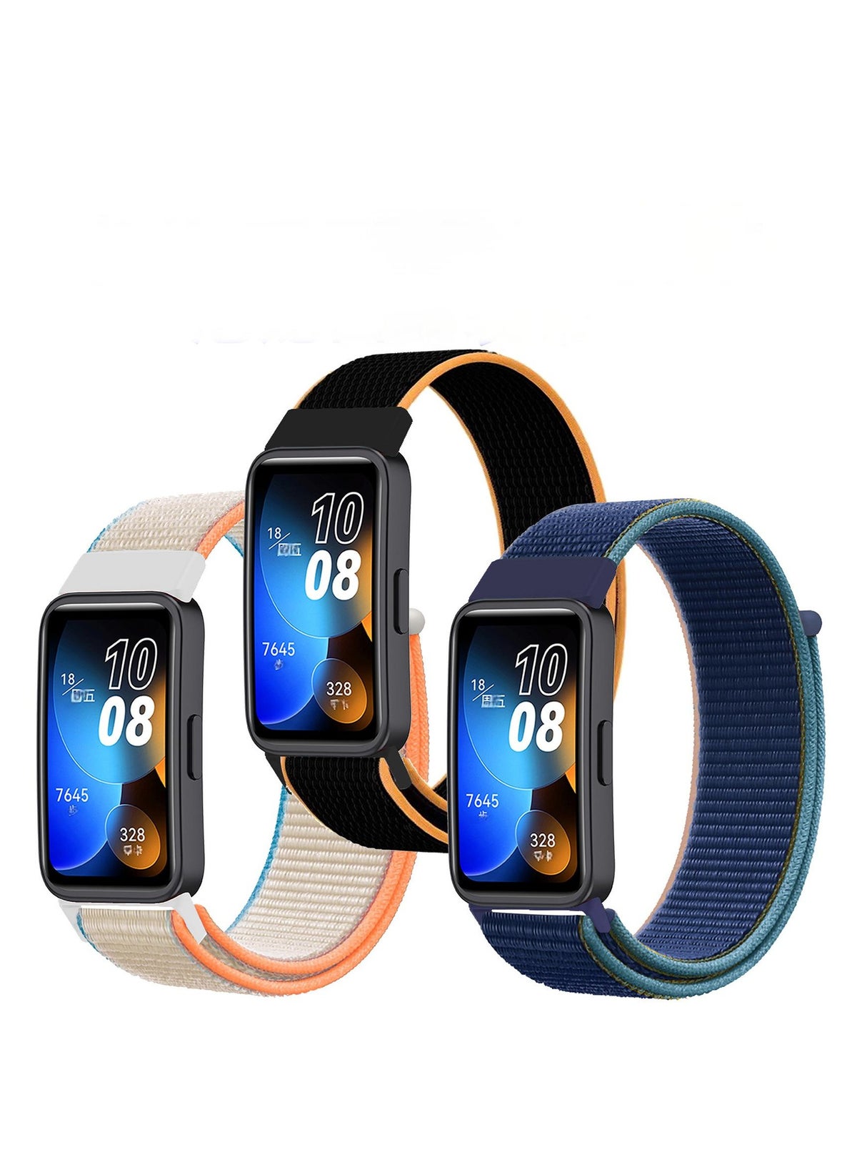 HW 3Pcs Suitable For Hua Wei Band8/9 Strap Velcro Nylon Loop Strap | Best Price KSA | Riyadh, Jeddah