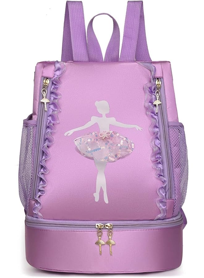 erorex Ballet Backpack Little Girl Ballet Bag Ballerina Purple Dance ...