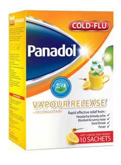 Panadol Panadol Cold and Flu Vapour Release Decongestant 10 sachets ...