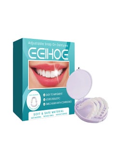 EELHOE Adjustable Snap-on Dentures Temporary Teeth Repair Kit Correct ...