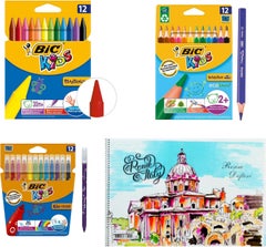 Bıcırık Toys Bic 4-Piece Painting Set Jumbo Dry Erase Pastel Felt Paint ...