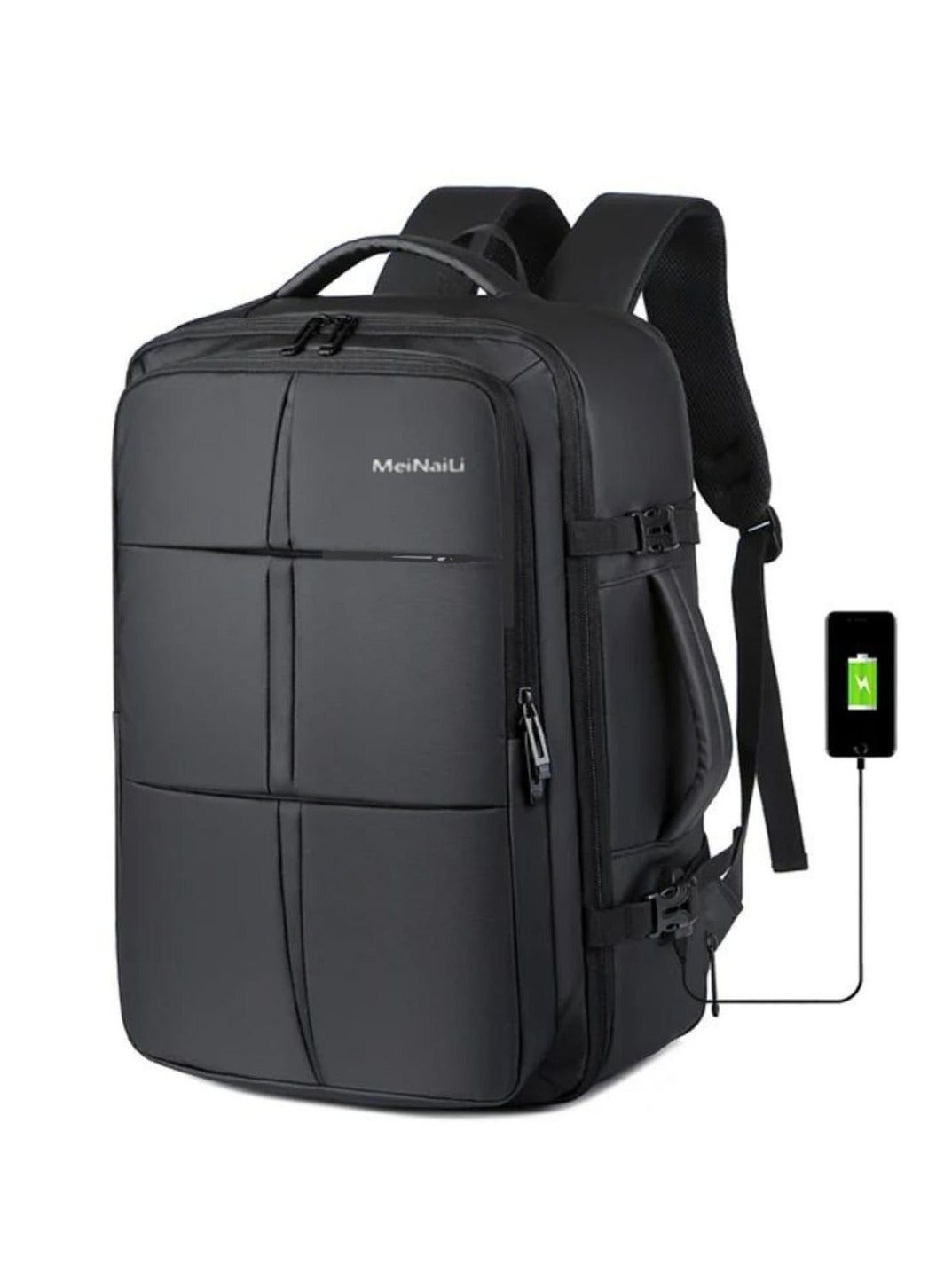 MEINAILI Meinaili 40L Large Backpack Flight Waterproof Business Luggage ...