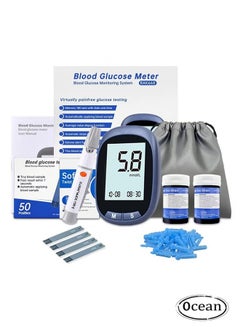 Ocean Blood Glucose Monitor,50 Glucometer Strips,Fully Automatic ...