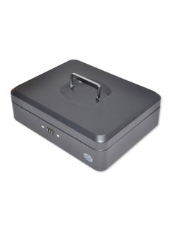 FIS FIS Cash Box with Number Lock 12 Inch, Matt Finish Black Color ...
