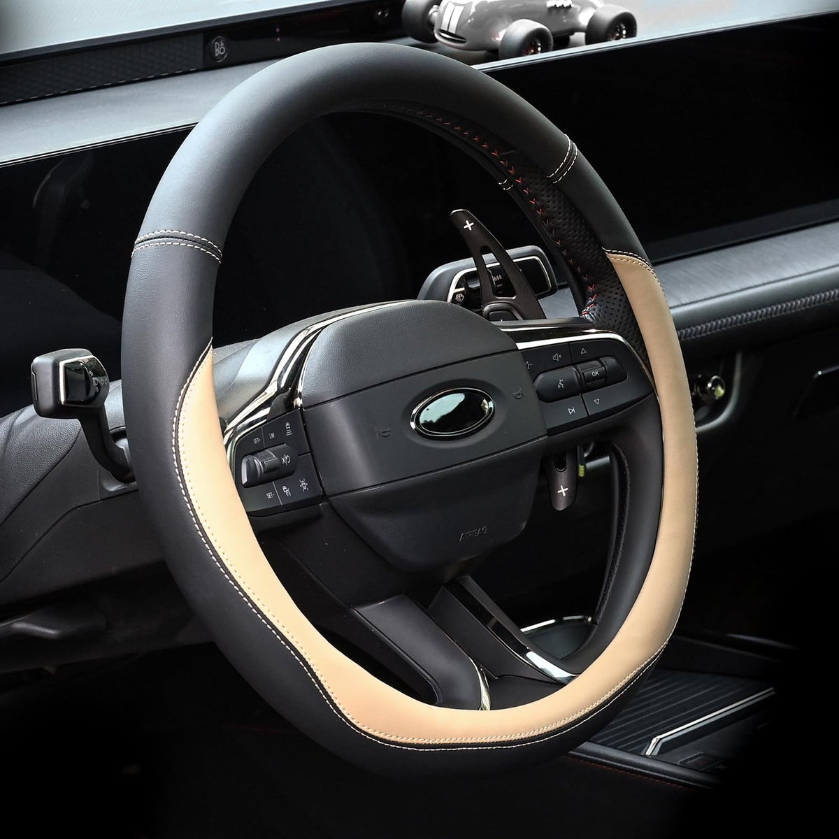 Generic Car Steering Wheel Cover Universal Size 14.5-15 Inch Microfiber ...