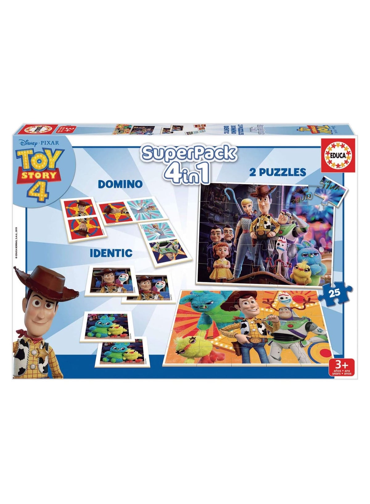 EDUCA Disney Toy Story 4 by Educa -4 SuperPack (2 Puzzles, Domino and ...