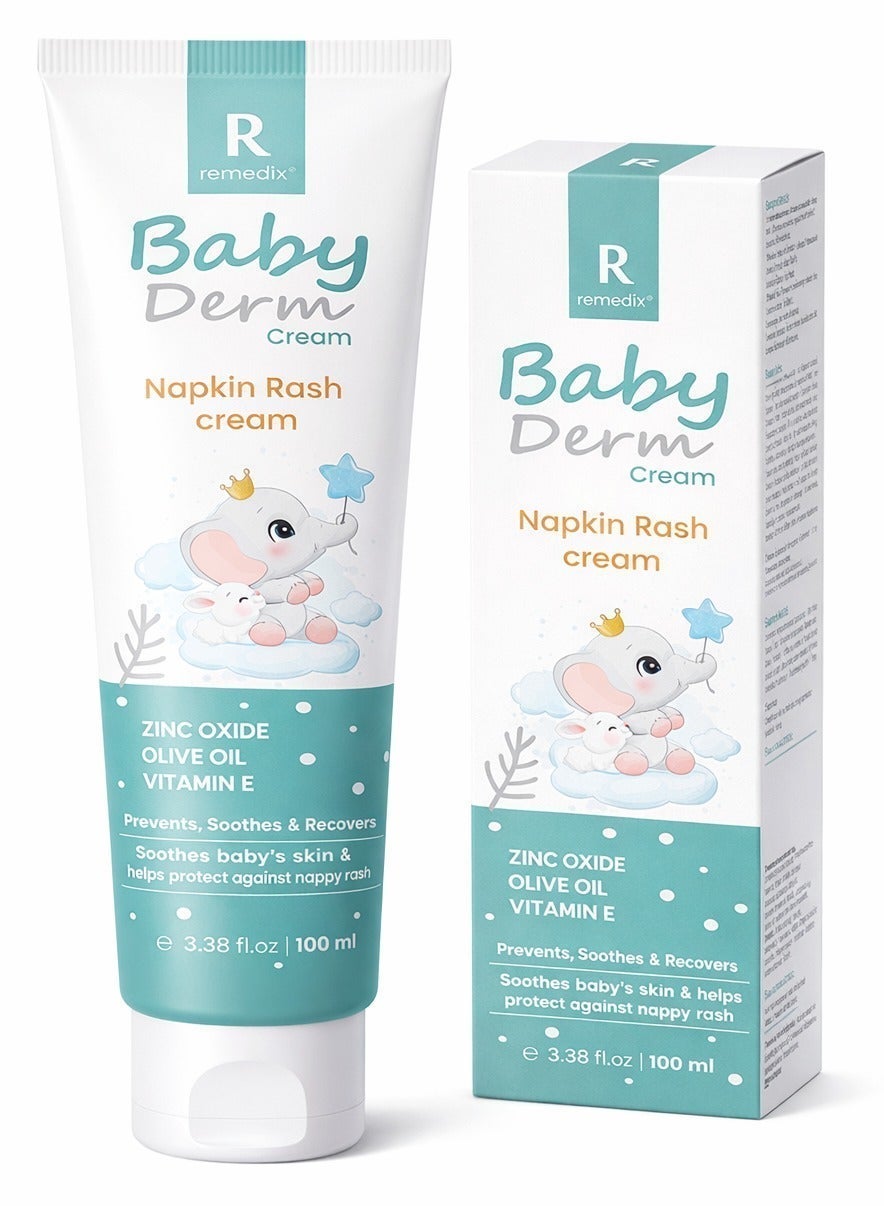 Remedix Baby Derm Napkin Rash Cream for Babies – Soothing & Protective ...