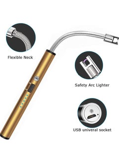 Generic USB Rechargeable Electric Arc Lighter Flexible Lighter With LED ...