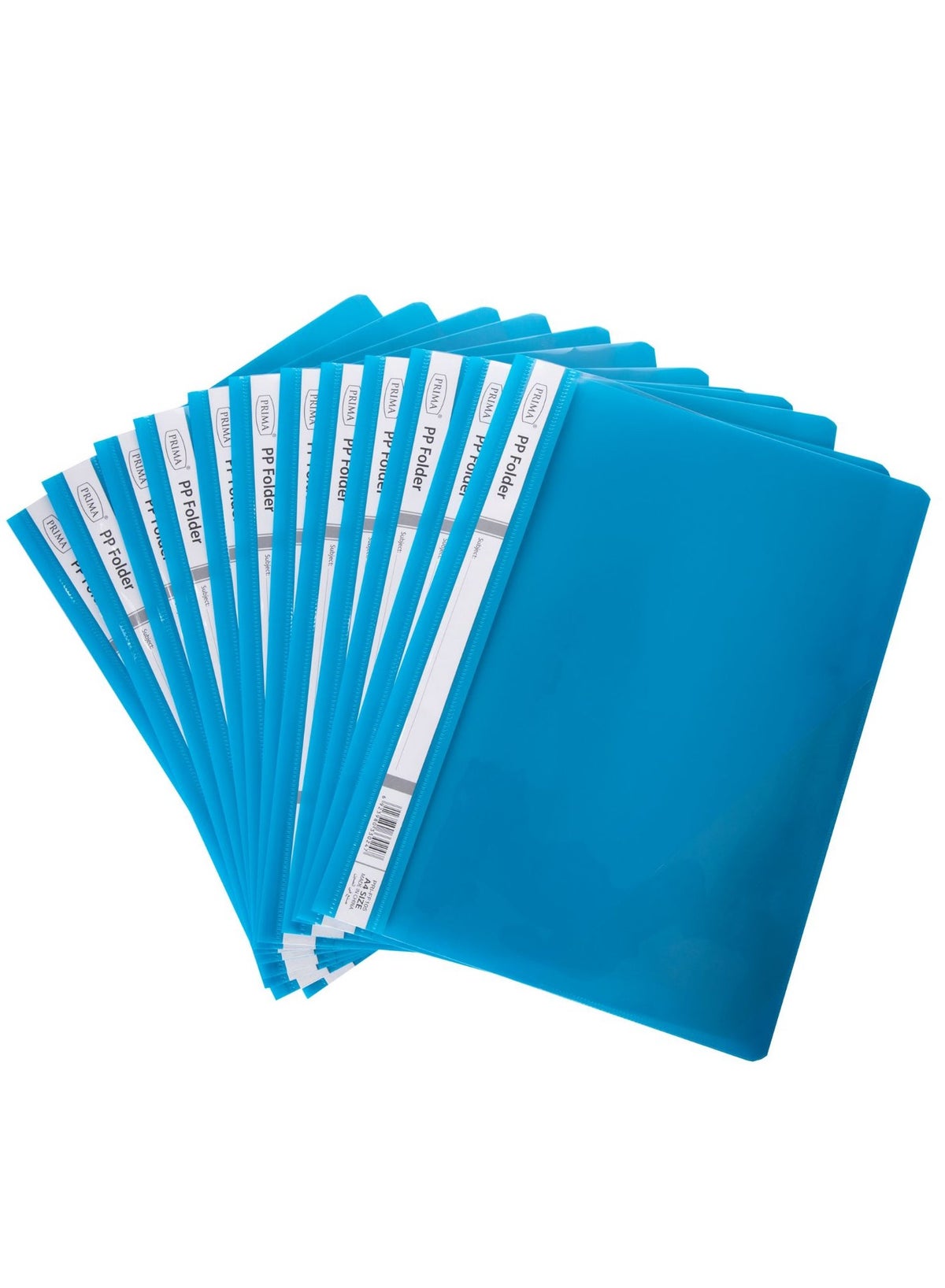 PRIMA 12-Piece Clear File Folder A4 Light Blue | Best Price KSA ...