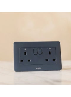 milano Danube Home - Milano 13A Dual Switched Socket Mblk Ps (A63-C14 ...