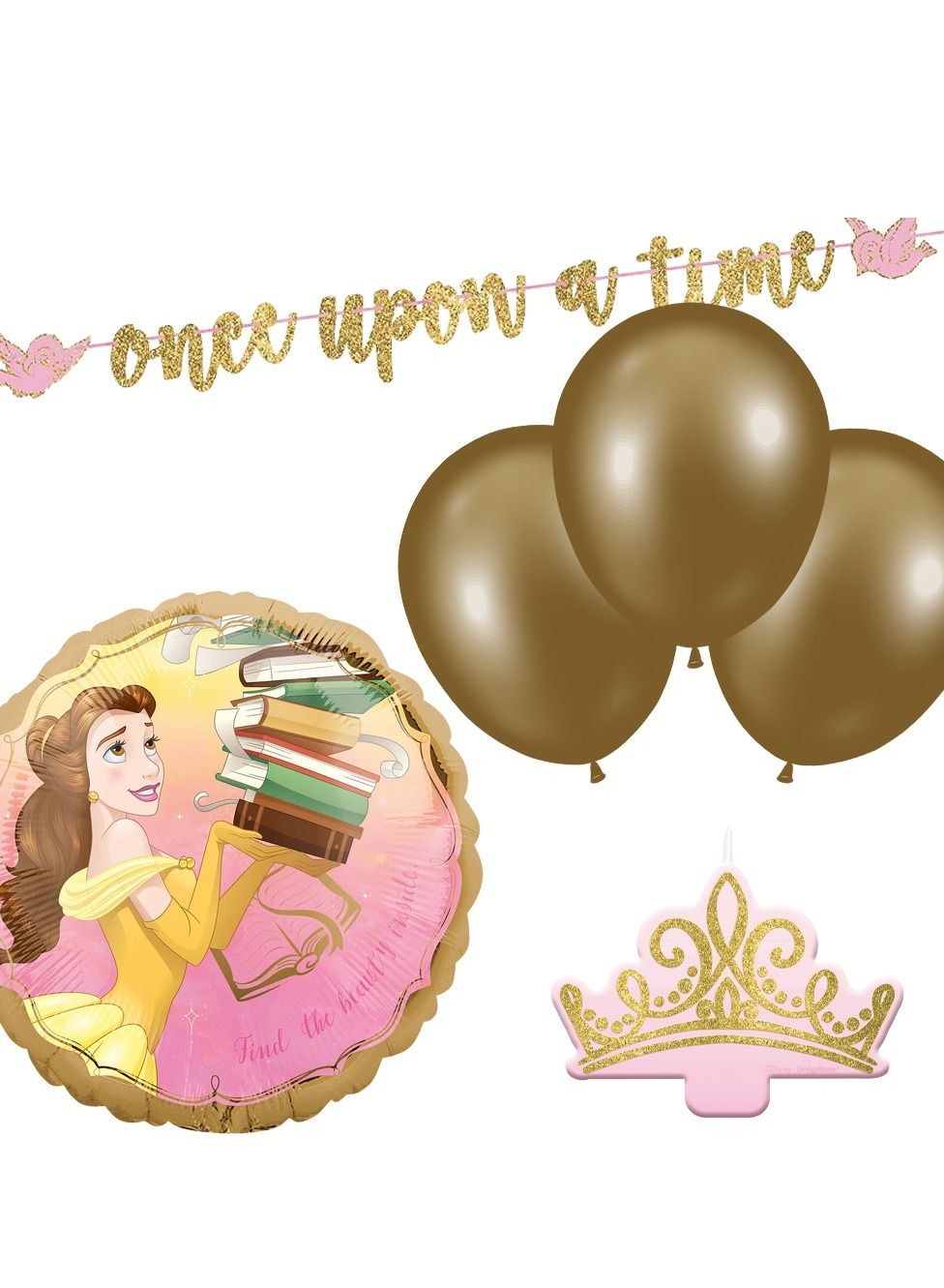تسوق Amscan وDisney Princess Belle Decor Kit, Includes Balloons أونلاين ...