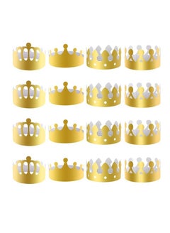 KASTWAVE Party Hats, Gold Paper Crowns for Birthday Celebration 4 ...
