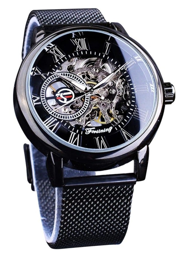 FORSINING Watches for Men Watch Stainless Steel Luxury Luminous Water ...