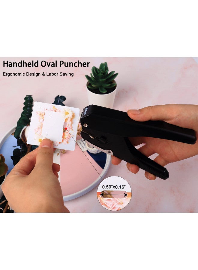 Zofly Heavy-Duty Slot Punch, Handheld Badge Hole Puncher, All Metal ID ...