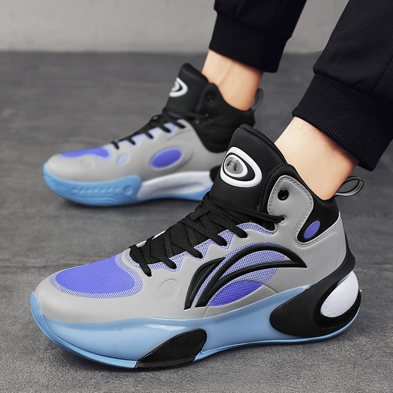 Generic White basketball shoes for boys, middle and large children ...