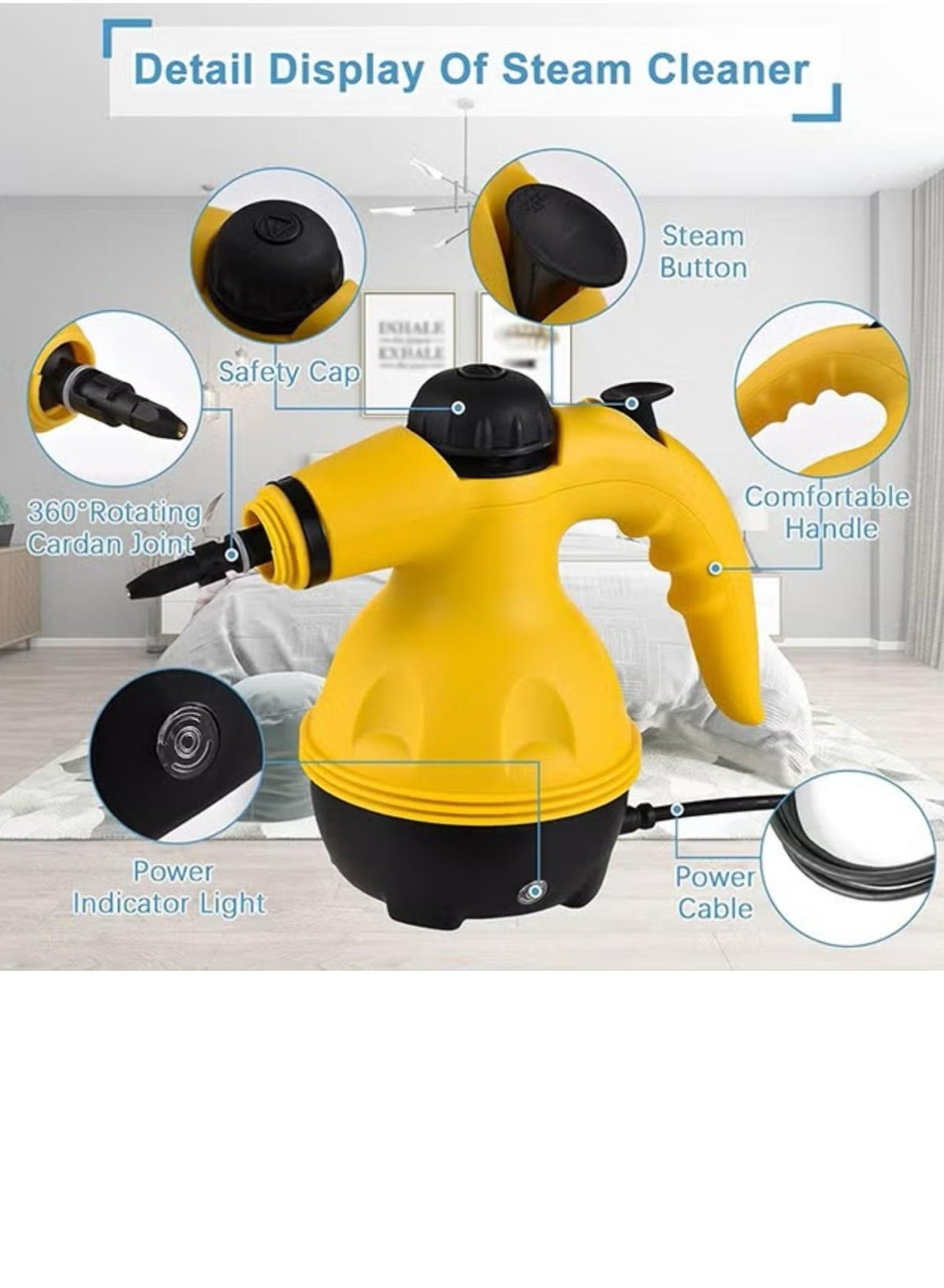 Generic High Pressure Steam Cleaner Compact Portable Steam Cleaner for ...