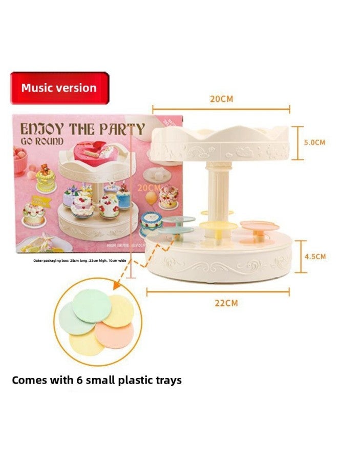 Generic Automatic Rotating Dessert Machine Display Stand Birthday Cake ...