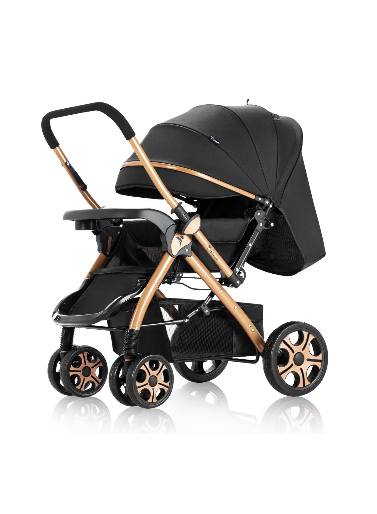 TEKNUM Reversible Trip2 Stroller With Extra-wide Canopy - Black | Best ...