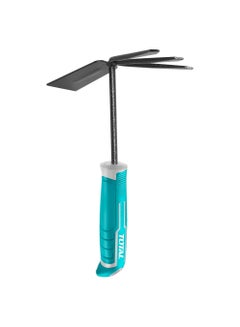 TOTAL Total Gardening Hand Hoe Rake with Ergonomic Handle – Durable and ...